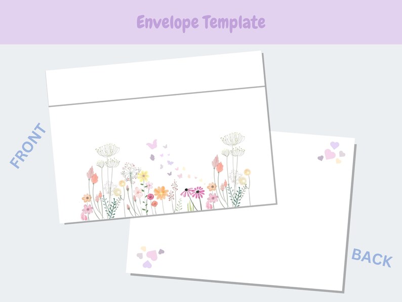 Printable Mother's Day Card & Envelope Template | Digital Download ...