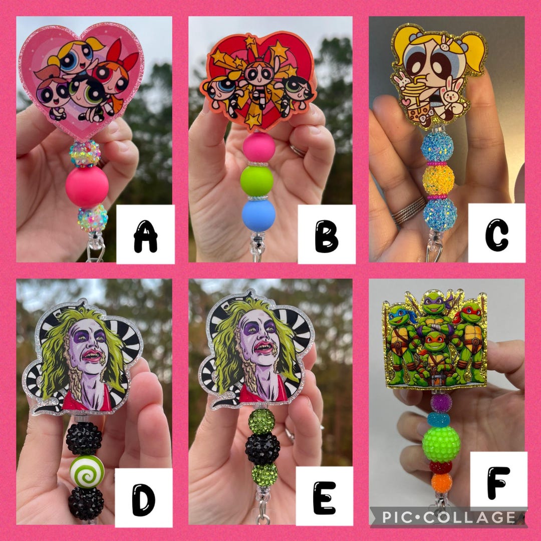 Mix of Different Character Inspired Badge Reels. This Listing is for ...
