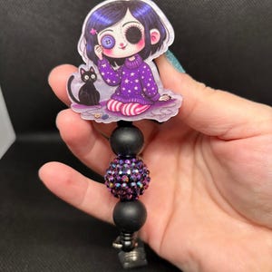 Coraline Inspired Badge Reels. This Listing is for ONE Badge Reel of ...