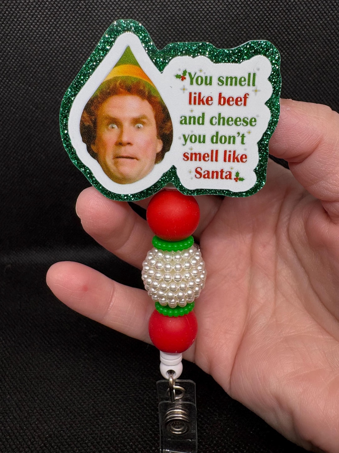 Christmas Buddy the Elf Inspired Badge Reel - Etsy