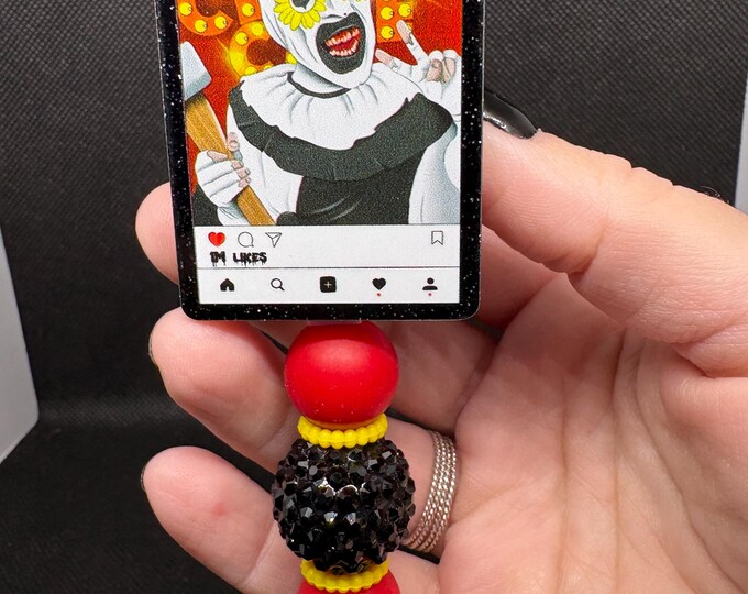 Terrifier Art the Clown Inspired Badge Reel. - Etsy