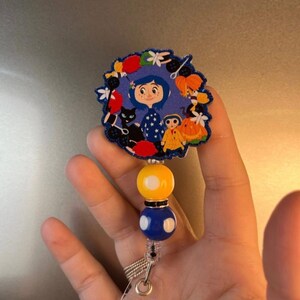 Coraline Inspired Badge Reels. This Listing is for ONE Badge Reel of ...