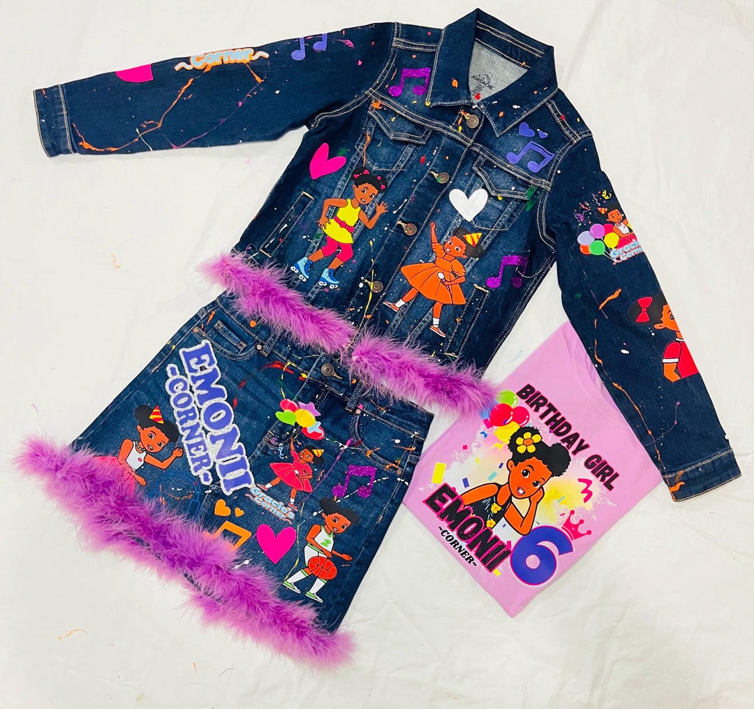 Custom Gracie’s Corner Birthday Outfit, Birthday Set, Skirt/jacket ...
