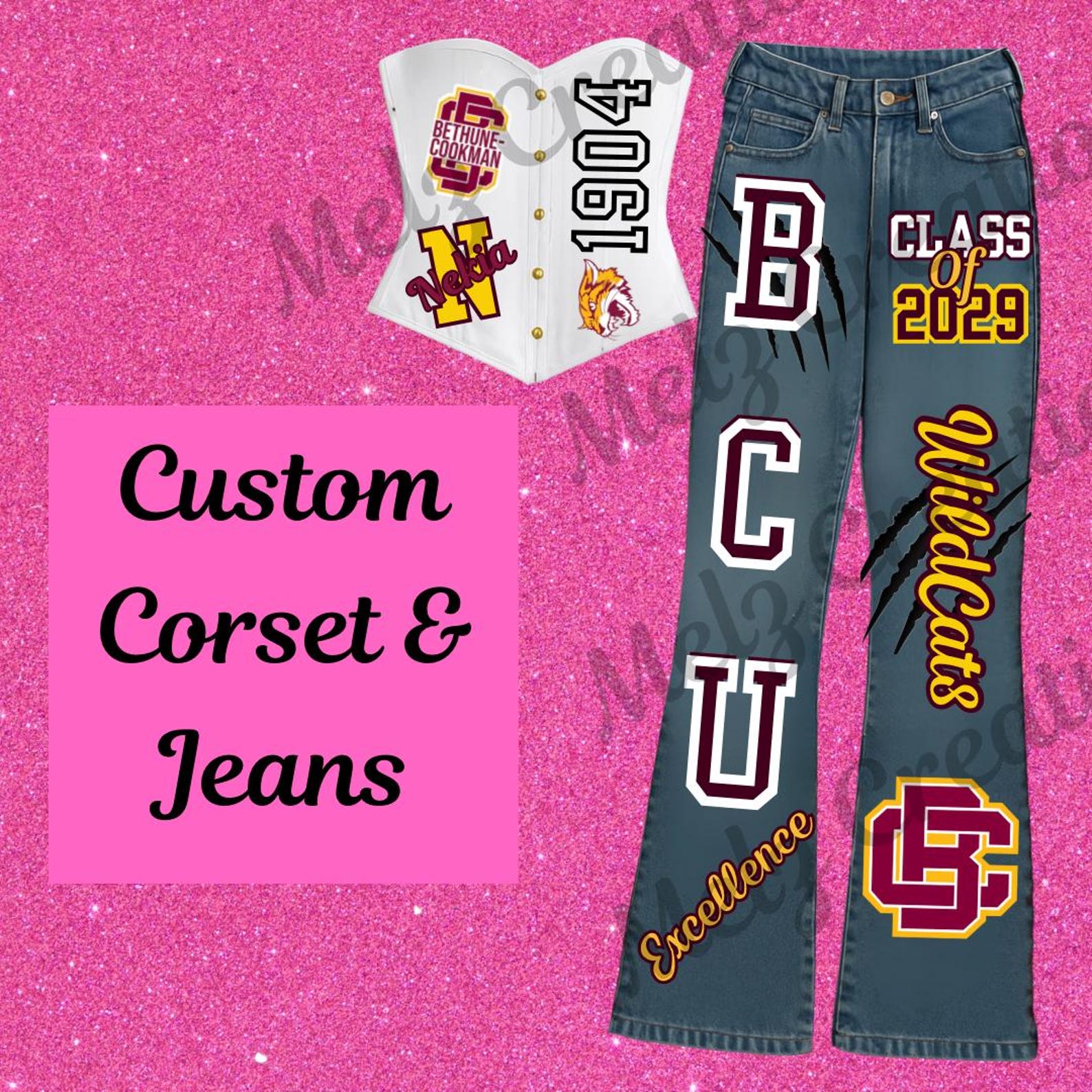 Custom Senior Corset | Glitter Vinyl | Graduation Outfit | Personalized ...