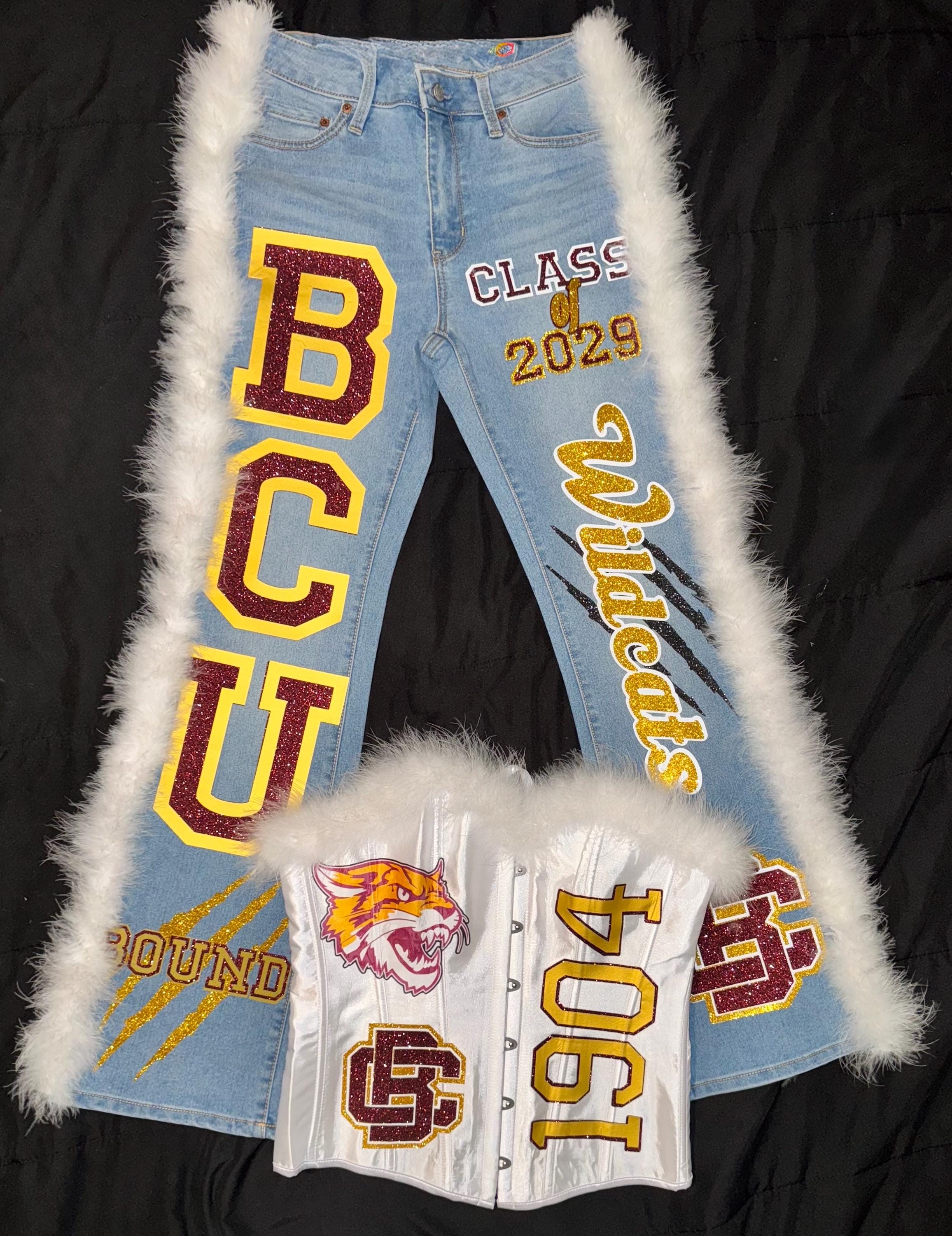 Custom Senior Corset | Glitter Vinyl | Graduation Outfit | Personalized ...