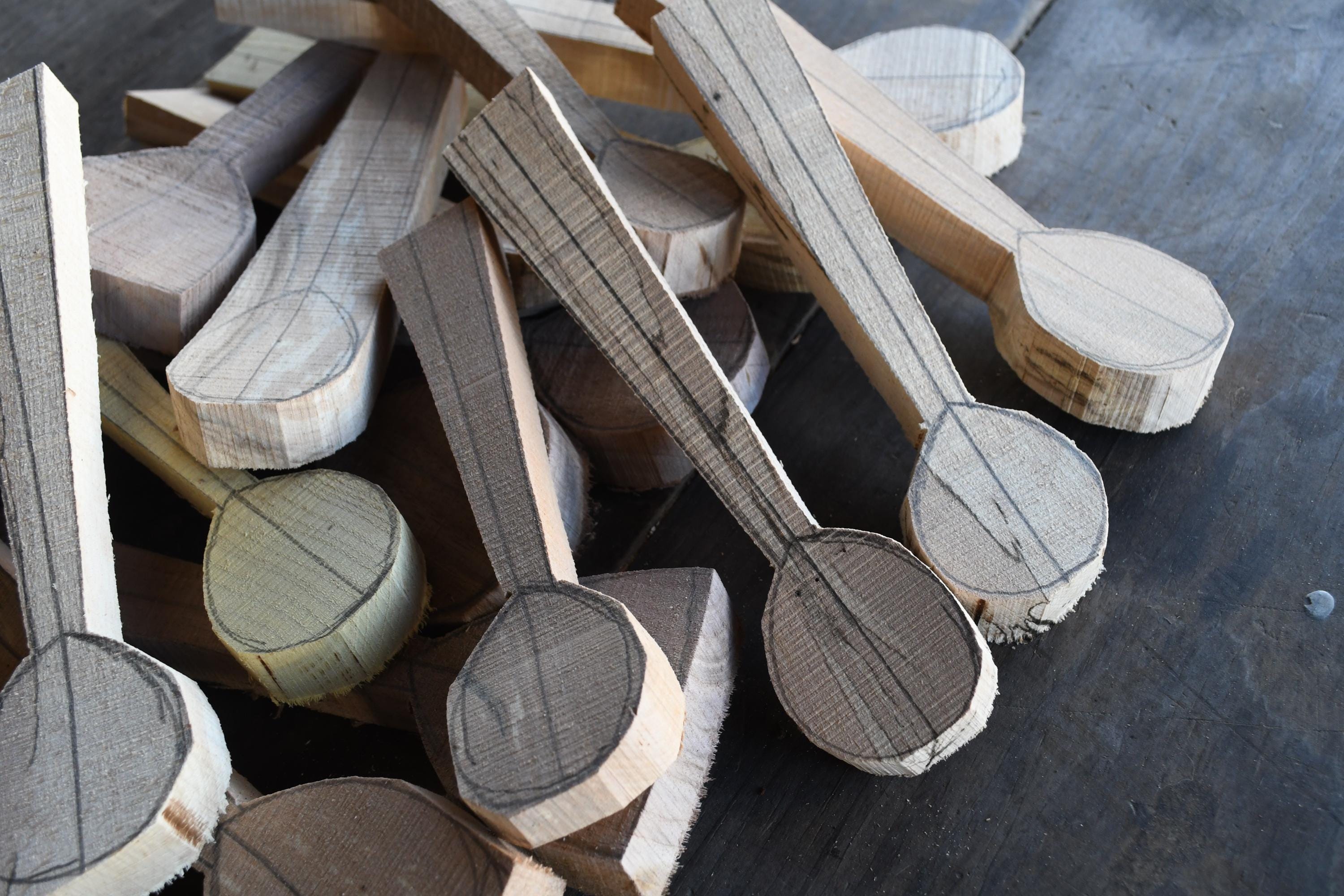 Greenwood Spoon Carving Blanks - 5 Assorted - Etsy