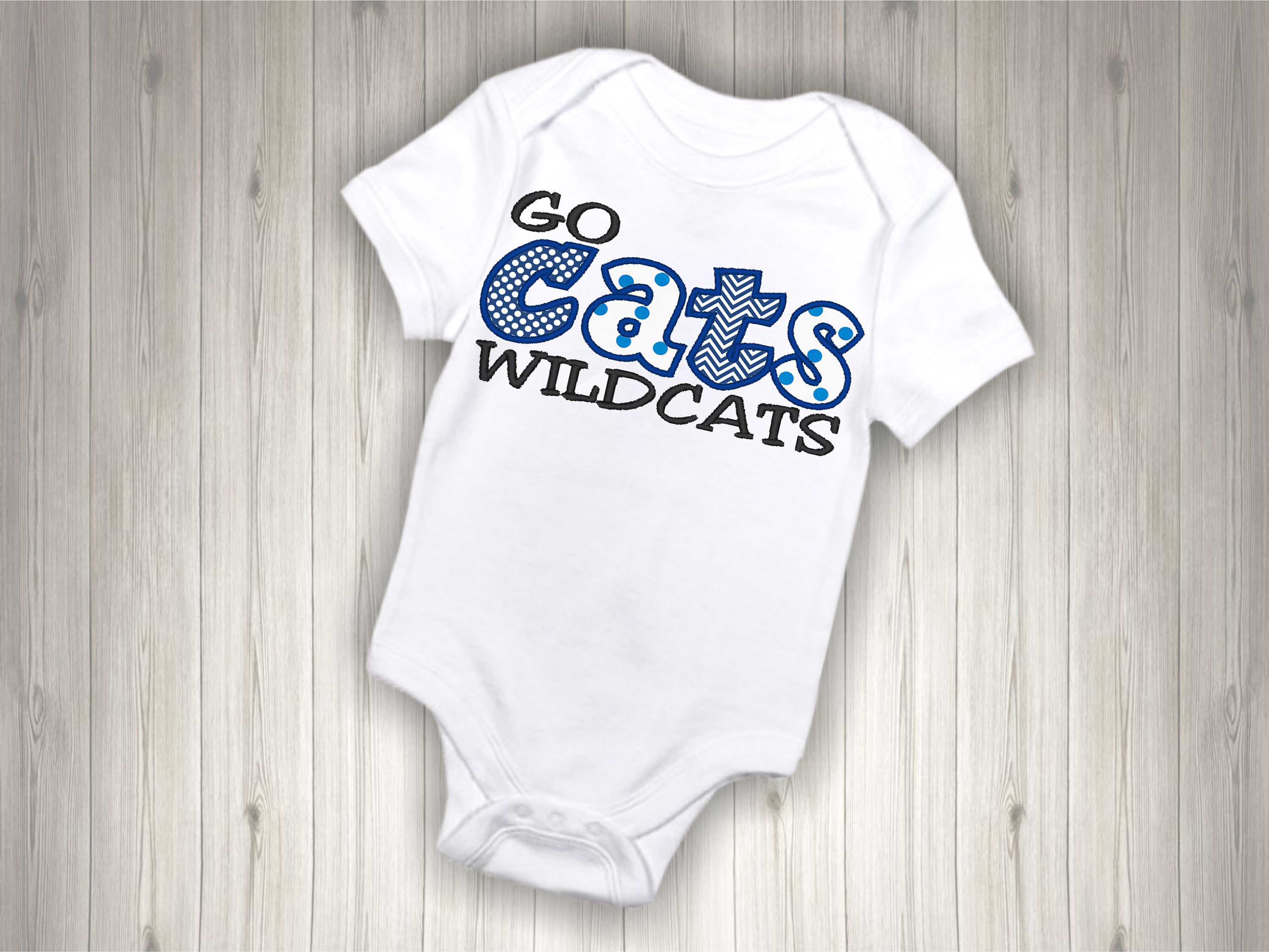 GO CATS Wildcats 4x4 7x5 10x6 Applique Machine Embroidery Design Team ...