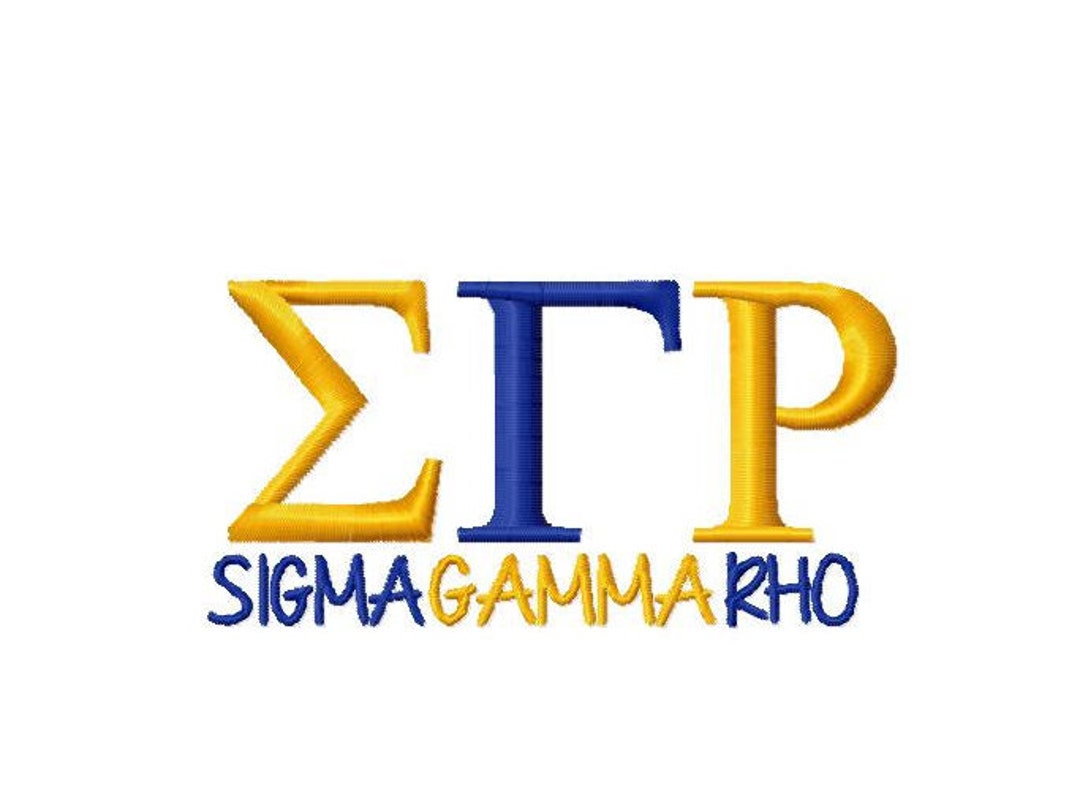 Sigma Gamma Rho Sorority Machine Embroidery Design Greek Instant ...