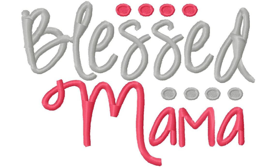 Blessed Mama 7x5 10x6 Machine Embroidery Design Monogram INSTANT ...