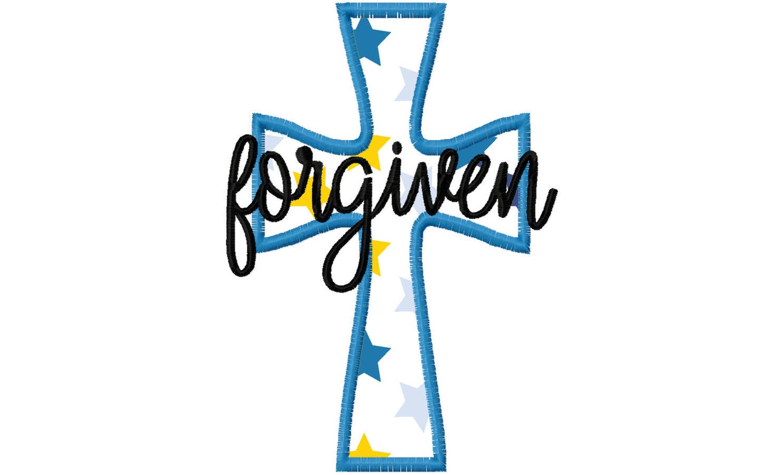 Forgiven / Cross Applique / Machine Embroidery Design / 4x4 - Etsy
