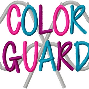 Color Guard Flag Applique Machine Embroidery Design Instant Download ...