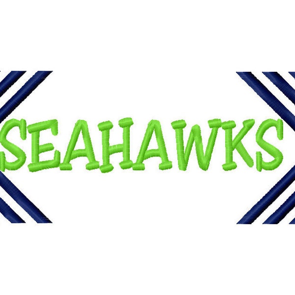 Seahawks Embroidery - Etsy