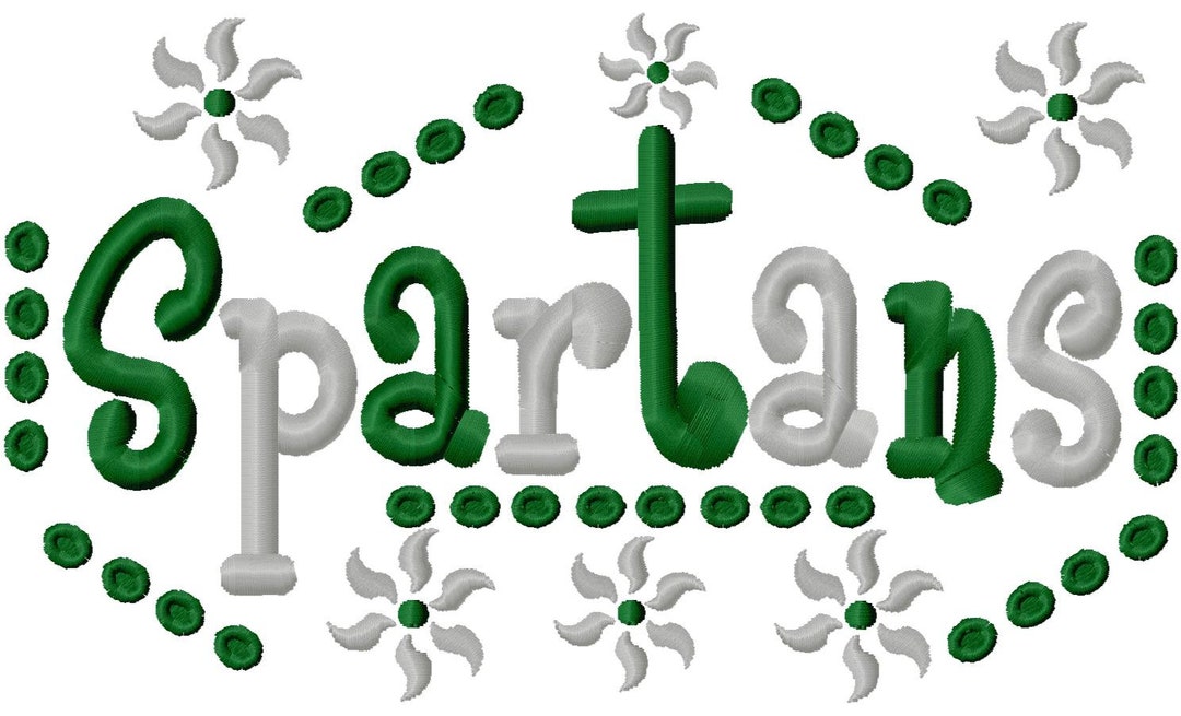 Spartans Applique Machine Embroidery Design 4x4 7x5 10x6 Seattle Washington Team Instant ...