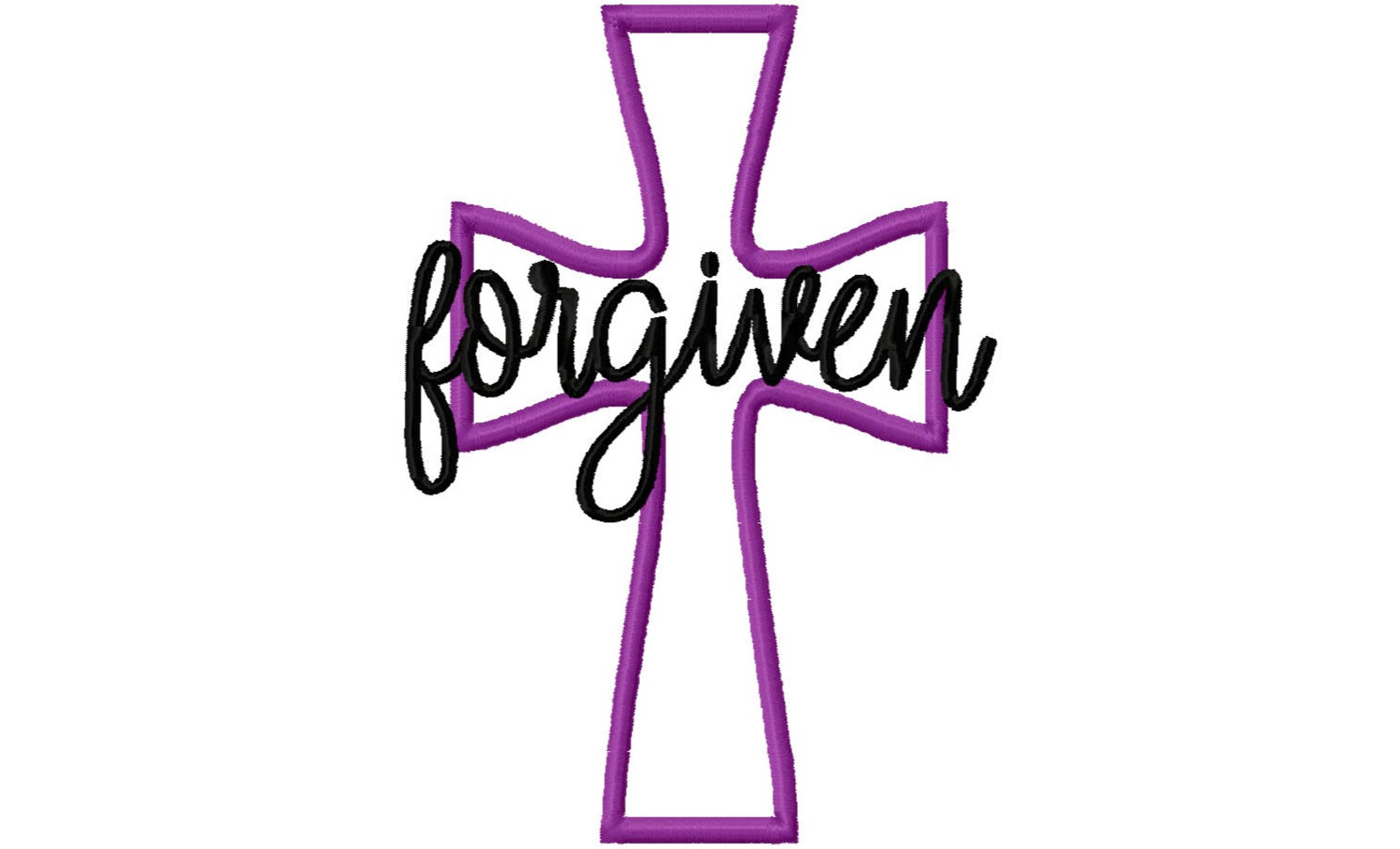 Forgiven / Cross Applique / Machine Embroidery Design / 4x4 - Etsy