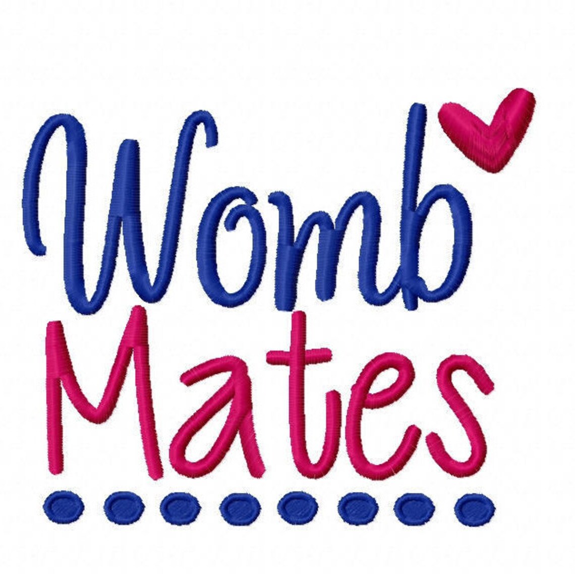 Womb Mates Machine Embroidery Design 4x4 5x7 6x10 Instant - Etsy