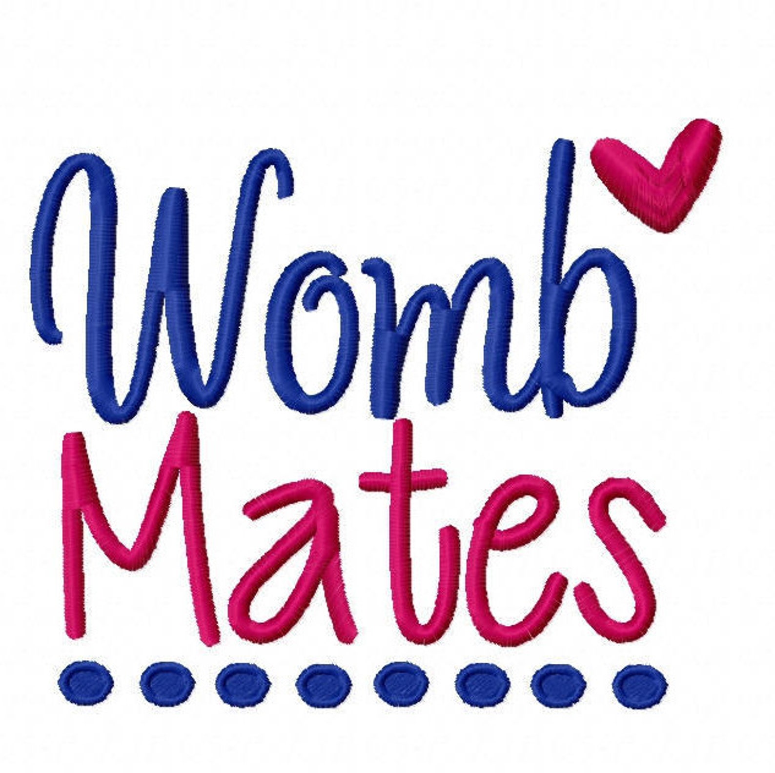 Womb Mates Machine Embroidery Design 4x4 5x7 6x10 Instant - Etsy