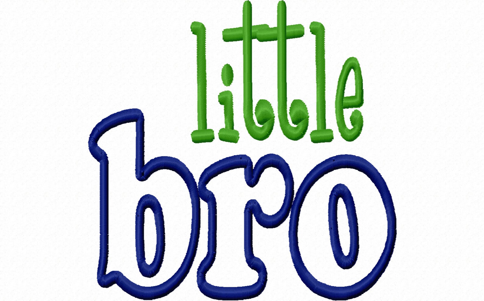 Little Bro 4x4 5x7 Instant Download Applique Machine Embroidery Design ...