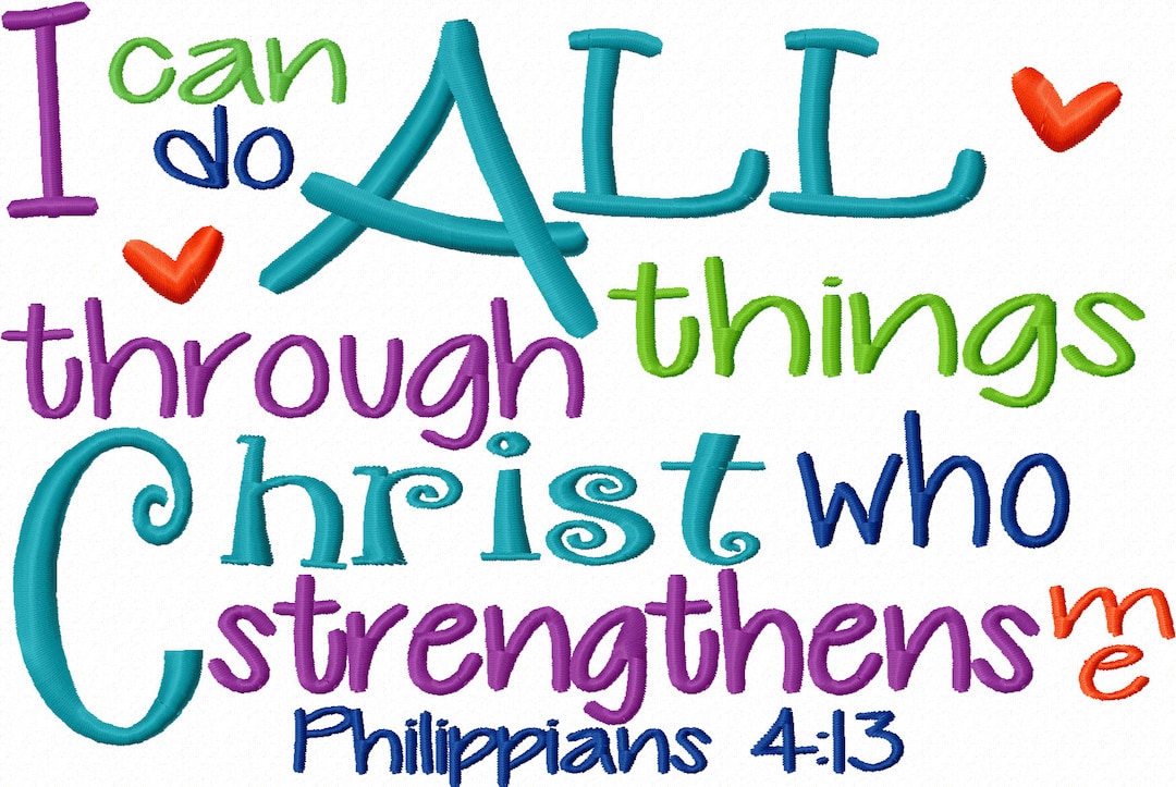 I Can Do All Things Through Christ Bible Verse 7x5 10x6 - Etsy UK