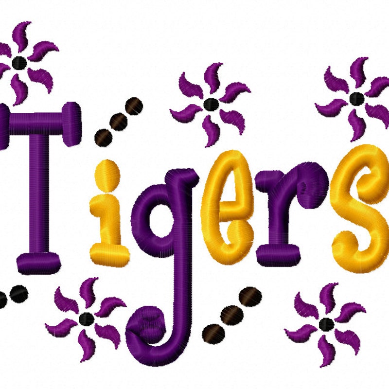 Tiger Applique - Etsy