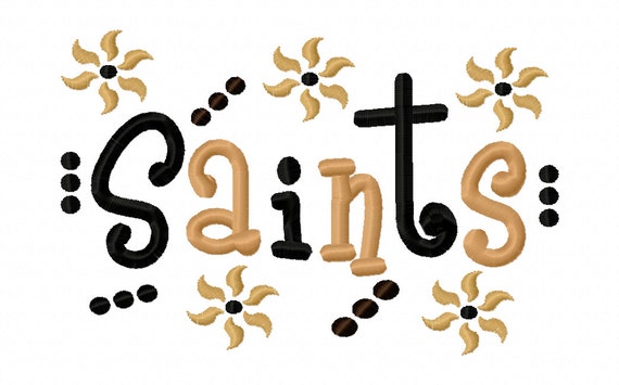 Saints Applique Machine Embroidery Design 4x4 7x5 10x6 New - Etsy