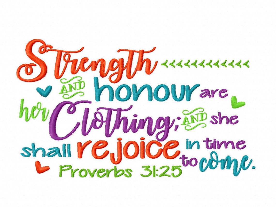 Strength and Honour Are Her Clothing Bible Verse 7x5 10x6 - Etsy