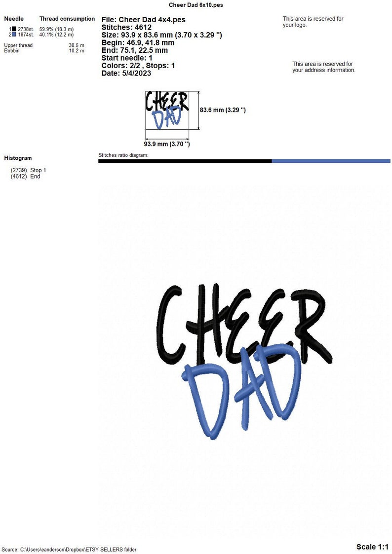 Cheer Dad Machine Embroidery Design Instant Download 4x4 5x7 6x10 Girl ...