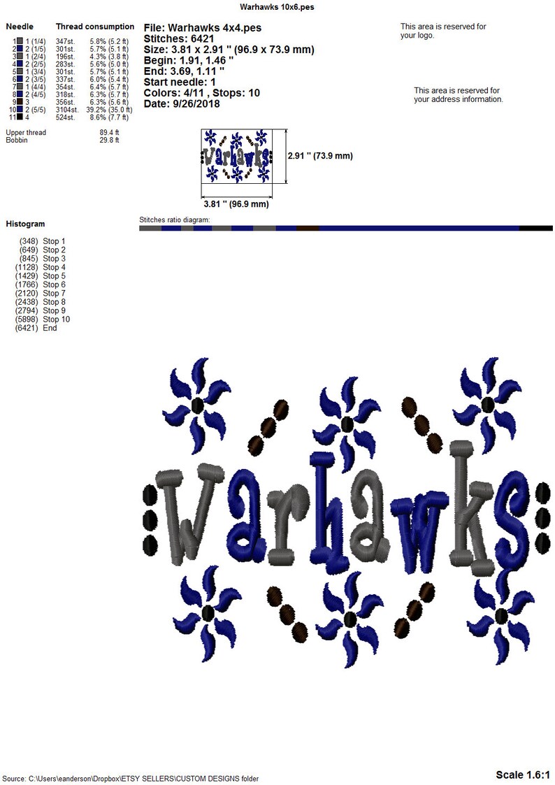 Warhawks Applique Machine Embroidery Design 4x4 7x5 10x6 High - Etsy