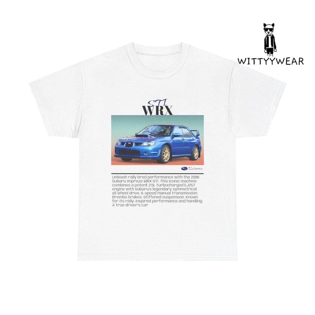 Subaru WRX STI Shirt Car Enthusiast T-shirt, Automotive Apparel, JDM ...