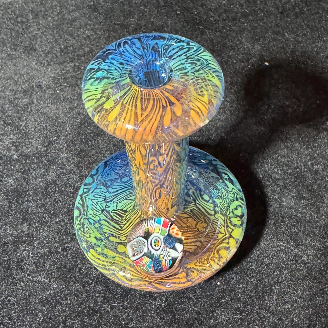 Fume Pattern Peak Dry Top With Murrine Marble - Etsy