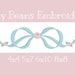 Long Tail Embroidery Bow: Vintage Machine Design (digital Product) - Etsy