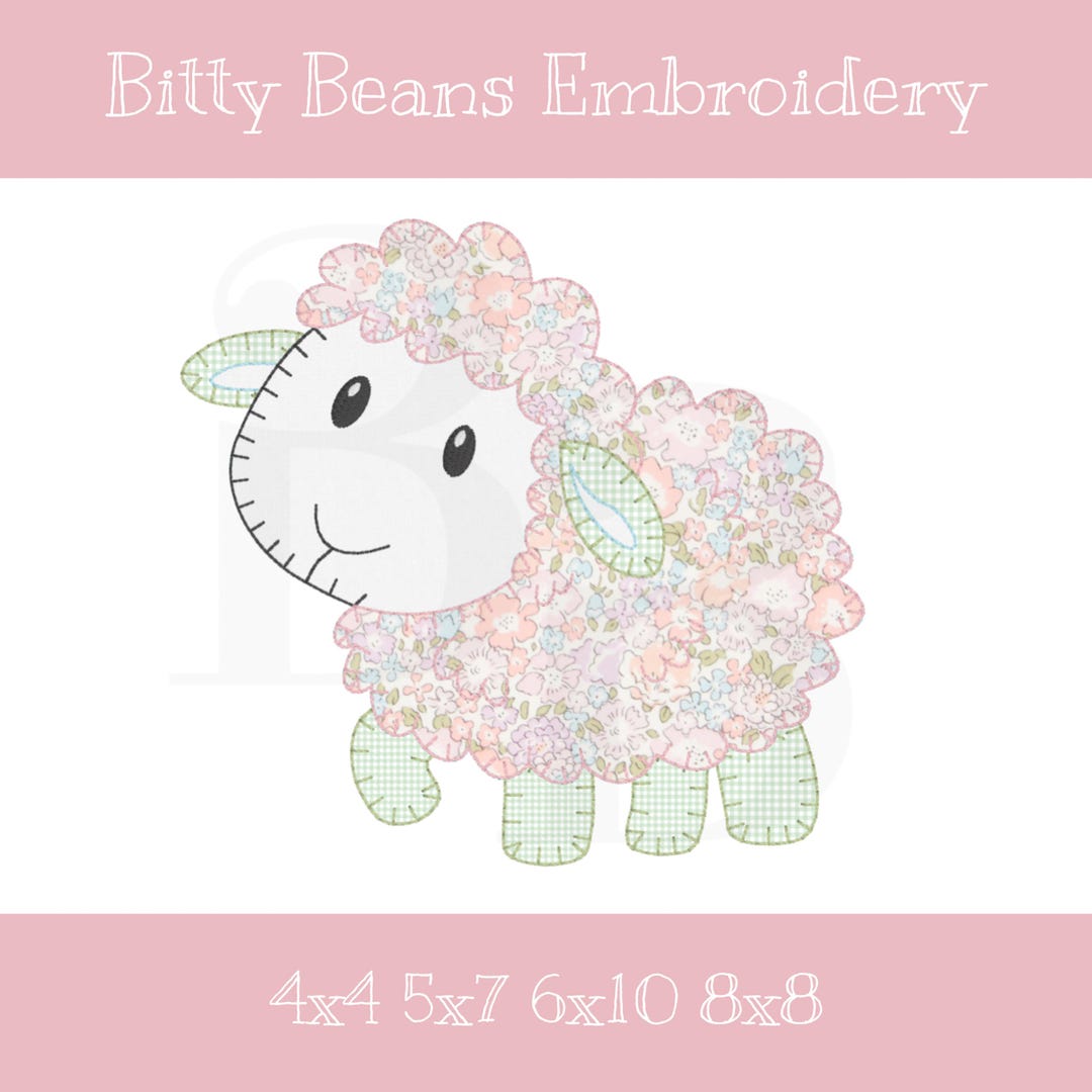 Little Baby Lamb or Sheep, Easter Lamb Applique, Classic Vintage ...