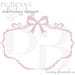 Colleen Frame With Bow Embroidery Design (digital Download) - Etsy