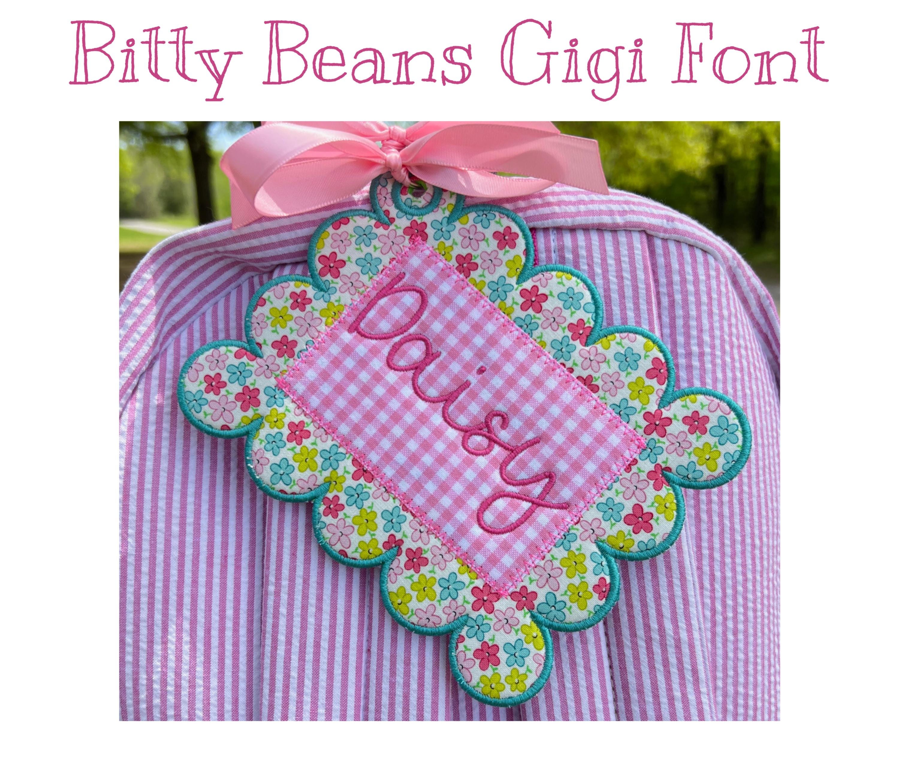 Gigi Satin Stitch Handwritten, Script Cursive Font Classic Vintage ...