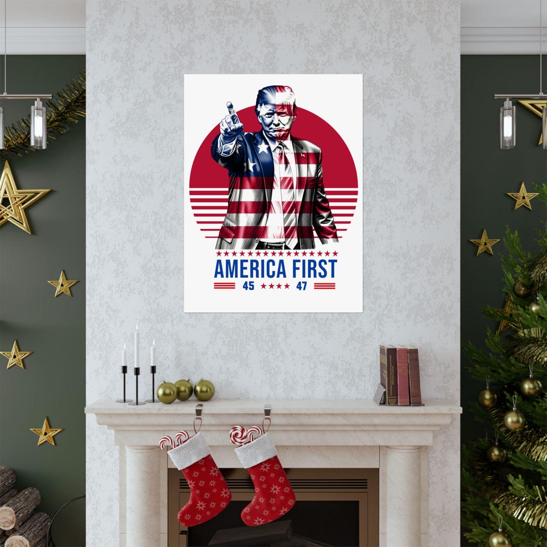 Donald Trump Poster america First Trump Supporter Trump Art Gifts for ...
