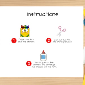 Noah’s Ark Cut and Paste Activity | Bible Craft for Kids | Printable ...