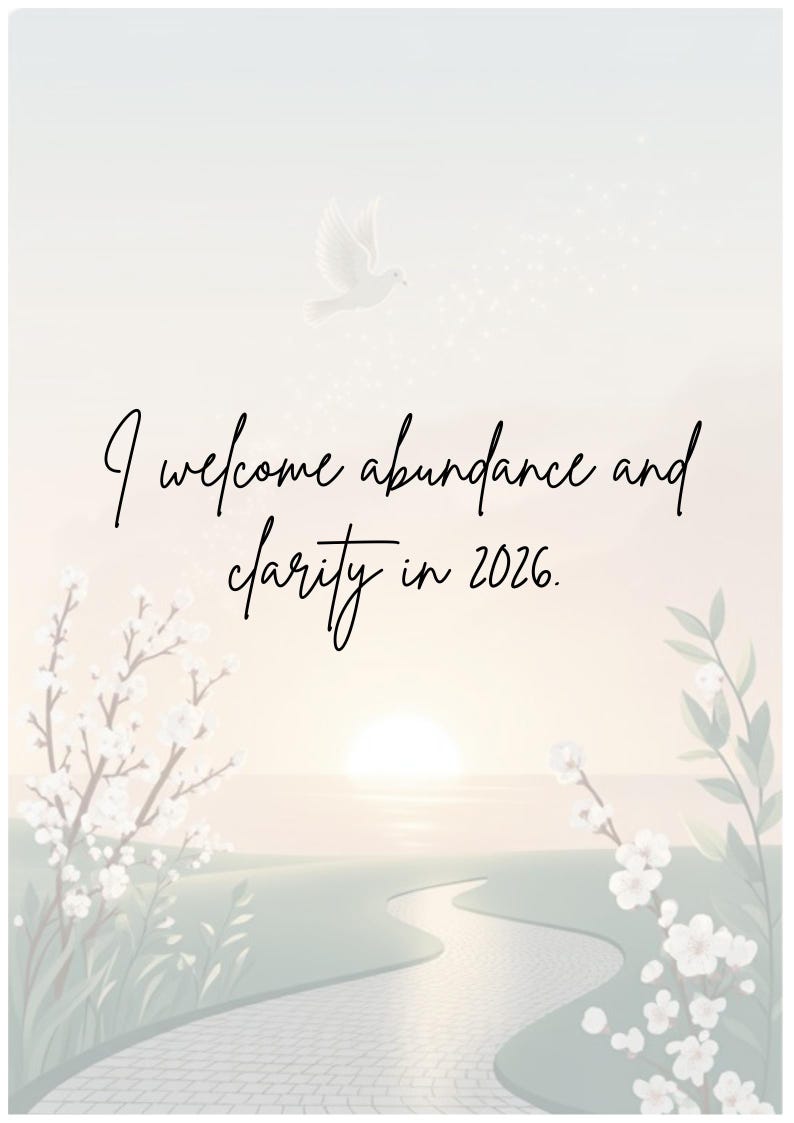 10 Affirmation Cards for New Year 2026, Printable PDF, Fresh Start ...