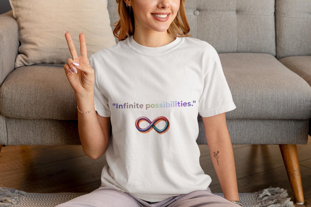 Infinity Symbol T-shirt - Motivational, Universal, and Nature-themed ...