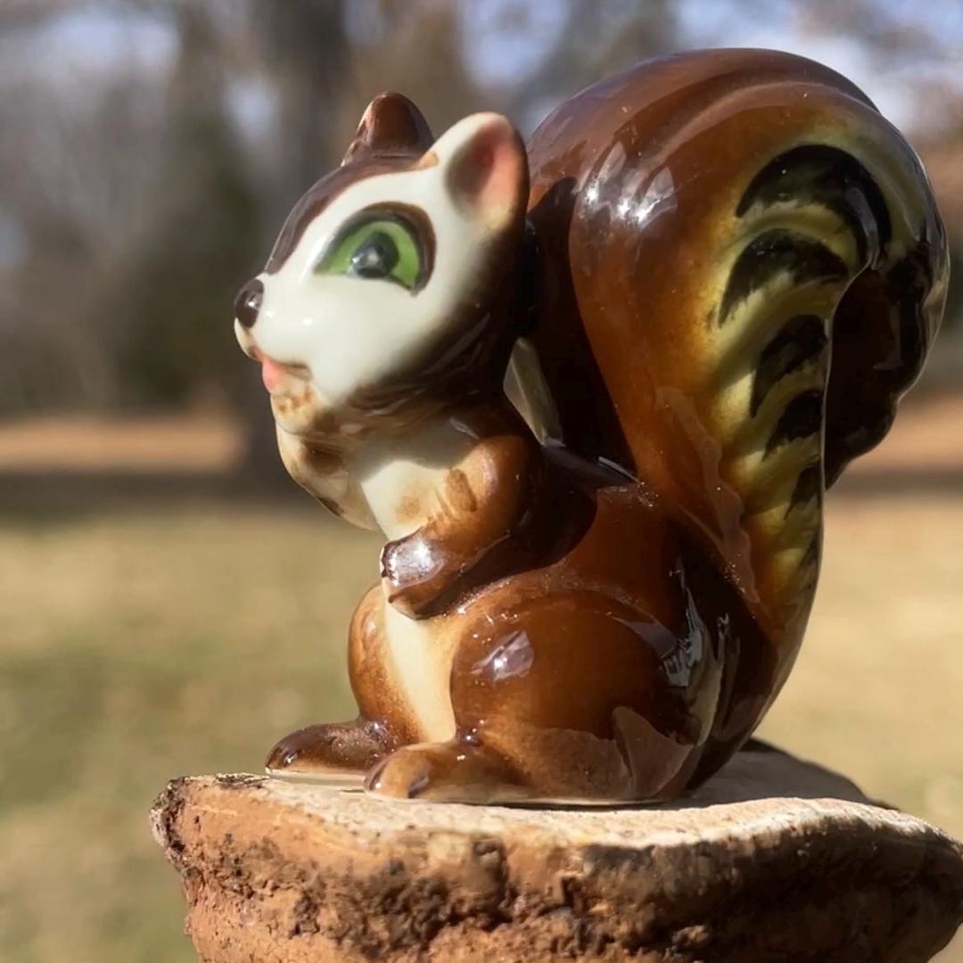 Plant Stake, Brown Squirrel, Chipmunk, Shelf Fungus, Gardening Gift ...