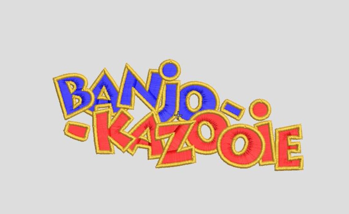Banjo Kanzoonie Name in Embroidery Machine Files (DIGITAL) - Etsy