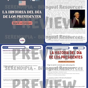 Historia Día De Los Presidentes | LECTURA & ESCRITURA | Presidents Day ...