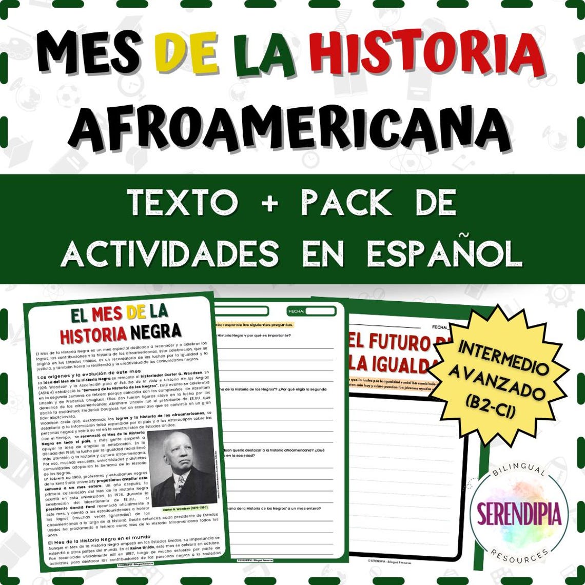 Mes De La Historia Afroamericana | LECTURA & ESCRITURA ACTIVIDADES ...