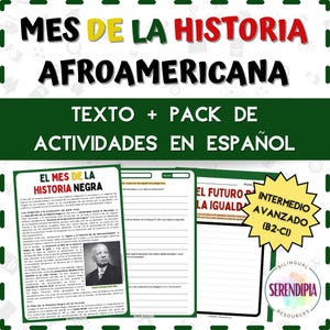 Mes De La Historia Afroamericana | LECTURA & ESCRITURA ACTIVIDADES ...
