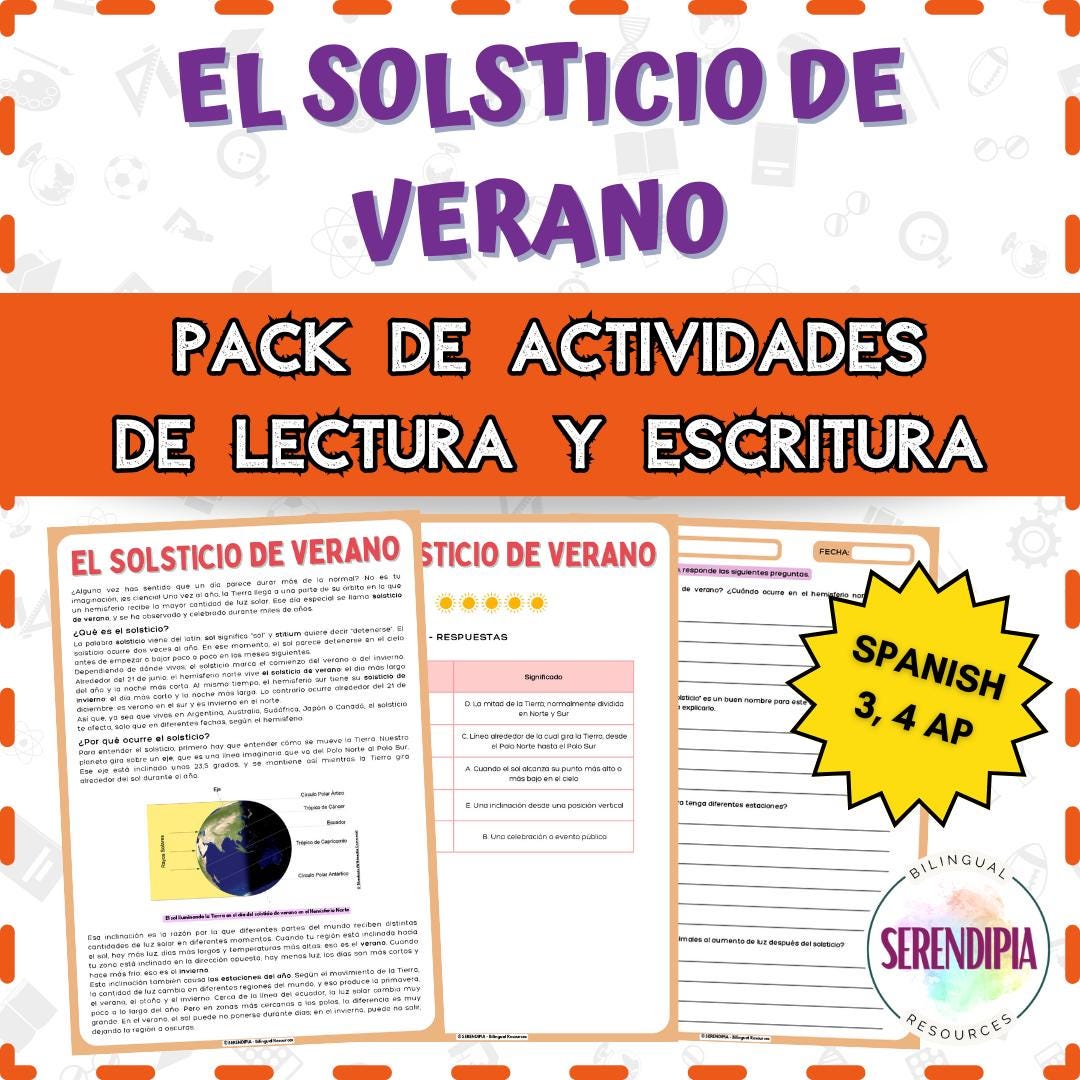 El Solsticio De Verano LECTURA COMPRENSIVA| Actividades | Summer ...
