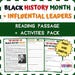 Black History Month & Black Leaders | READING and WRITING PRINTABLES ...