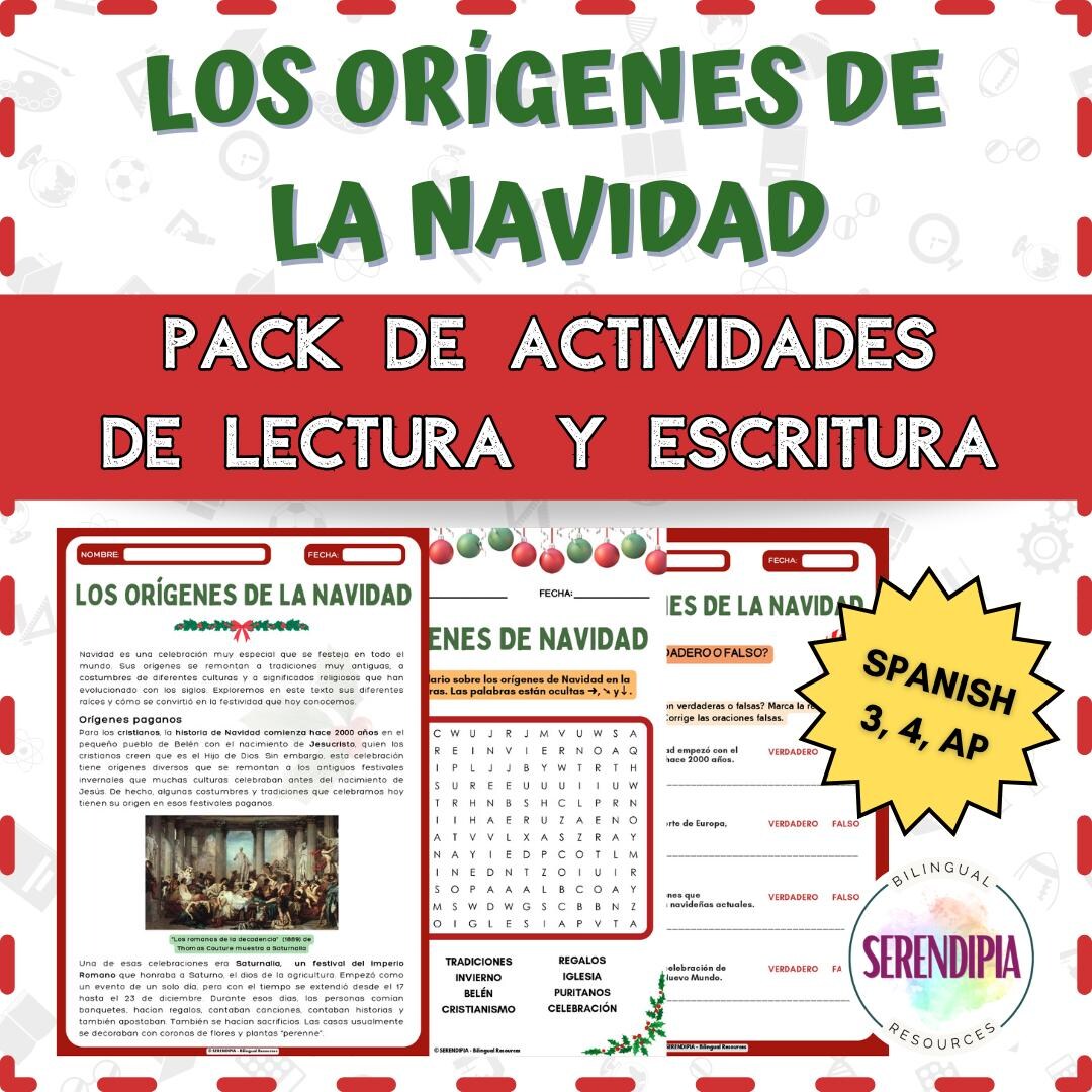 Historia De La Navidad ACTIVIDADES LECTURA COMPRENSIVA | Christmas ...