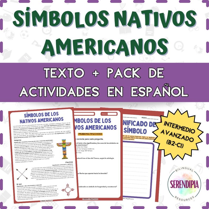 Símbolos Nativos Americanos LECTURA Y ESCRITURA Native Americans ...