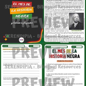 Mes De La Historia Afroamericana | LECTURA & ESCRITURA ACTIVIDADES ...