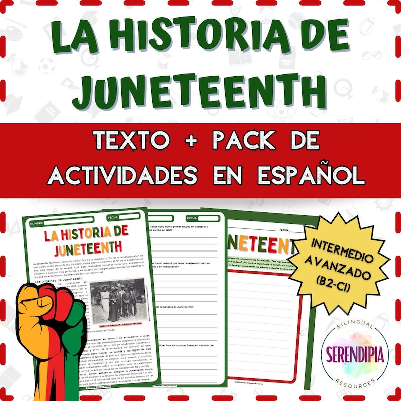 La Historia De Juneteenth | ACTIVIDADES LECTURA Comprensiva & ESCRITURA ...