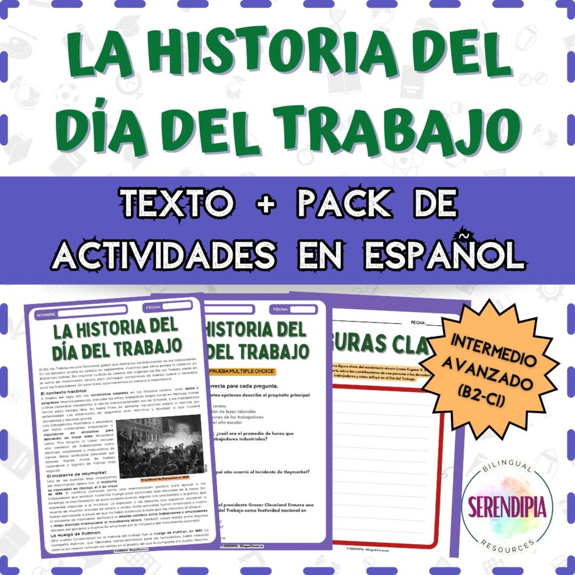 Historia Del Día Del Trabajo | ACTIVIDADES LECTURA & ESCRITURA | Labor ...