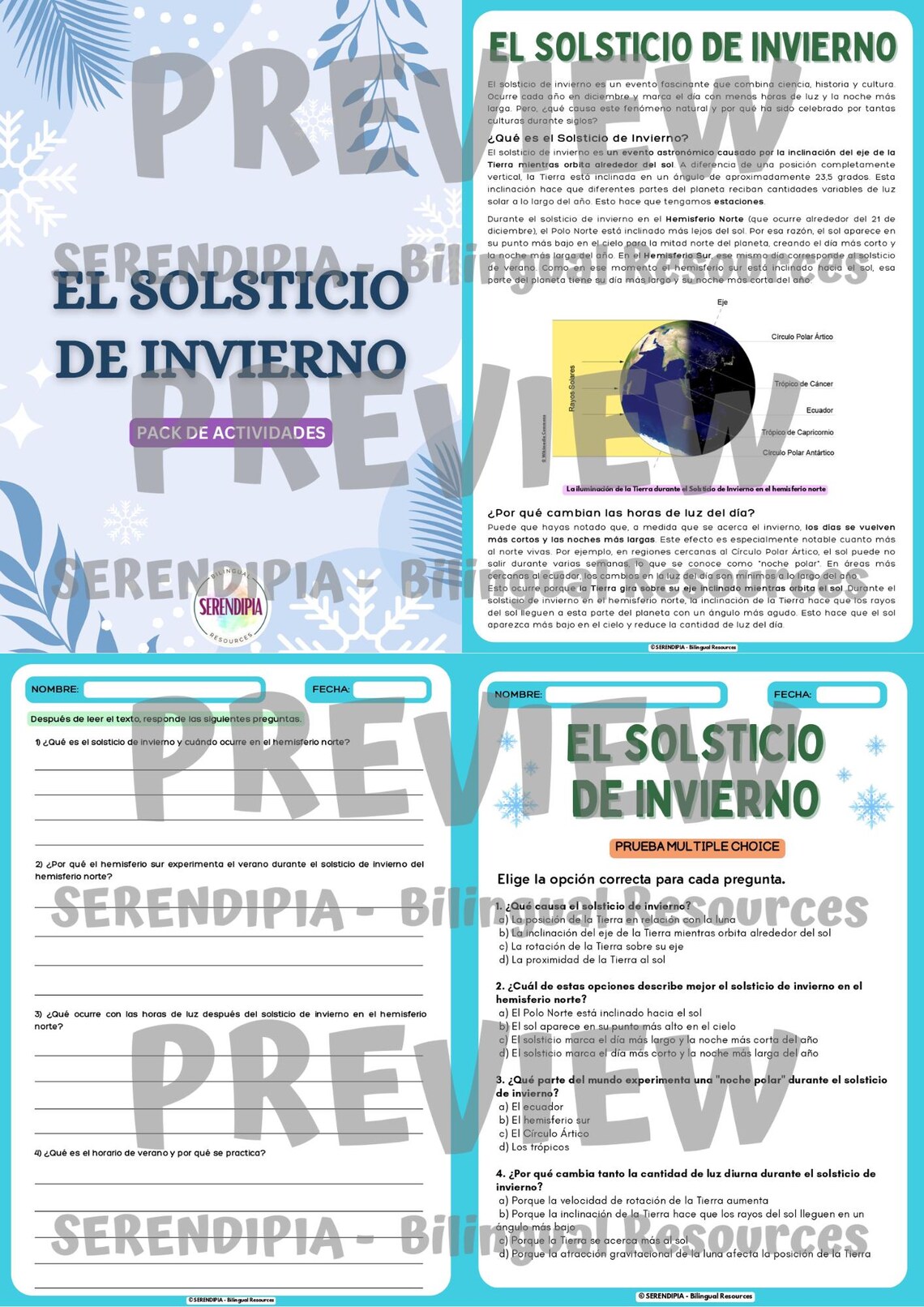 El Solsticio De Invierno | LECTURA & ESCRITURA | Winter Solstice ...